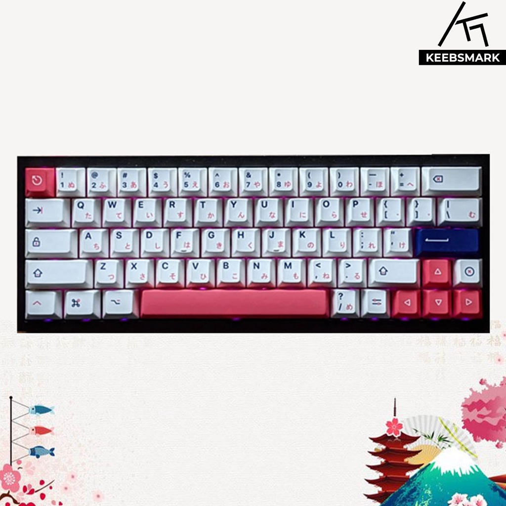 Keycaps Kon Momo Japanese Cherry Profile 148 Keys PBT Dyesub Keyboard ...