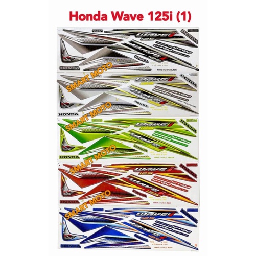 Honda Wave125i W125 i Wave125 i W125i Wave 125i (1) Body Stripe Sticker ...