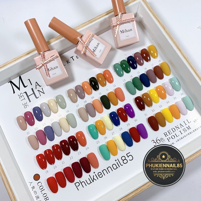 Mihan 36 colors with color chart | Shopee Malaysia