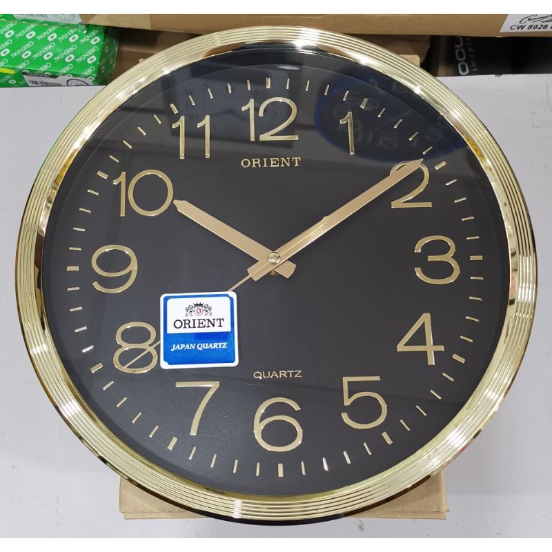 Original ORIENTAL Shining Colour Japan Sweep Quartz Wall Clock Gold ...