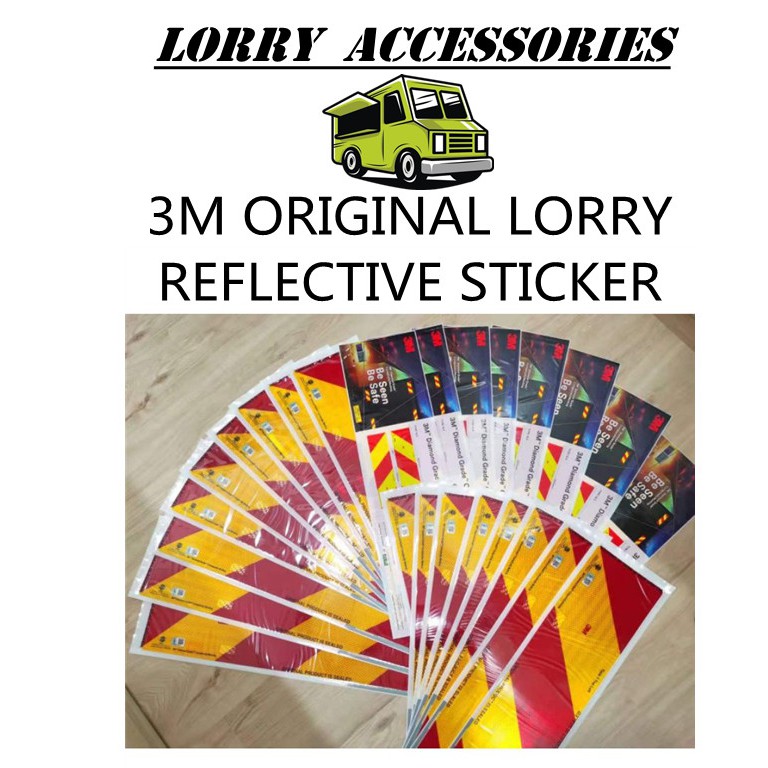 3M ORIGINAL LORRY REFLECTIVE STICKER W/SIRIM APPROVED | Shopee Malaysia