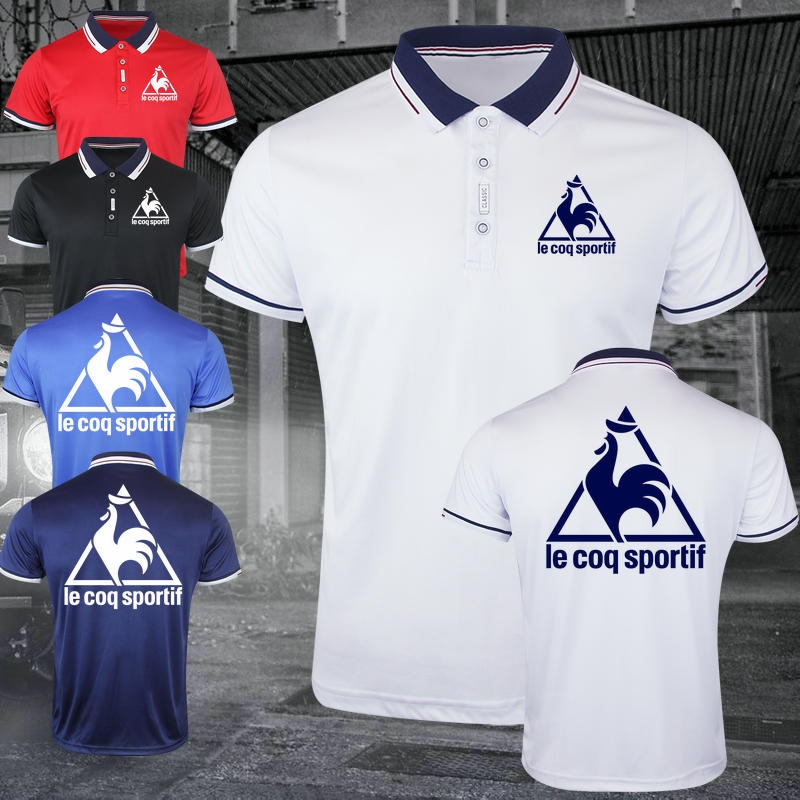 High Quality Fashion Le Coq Sportif Men Polo Shirts Casual Men Golf Sports Short Sleeved T ...