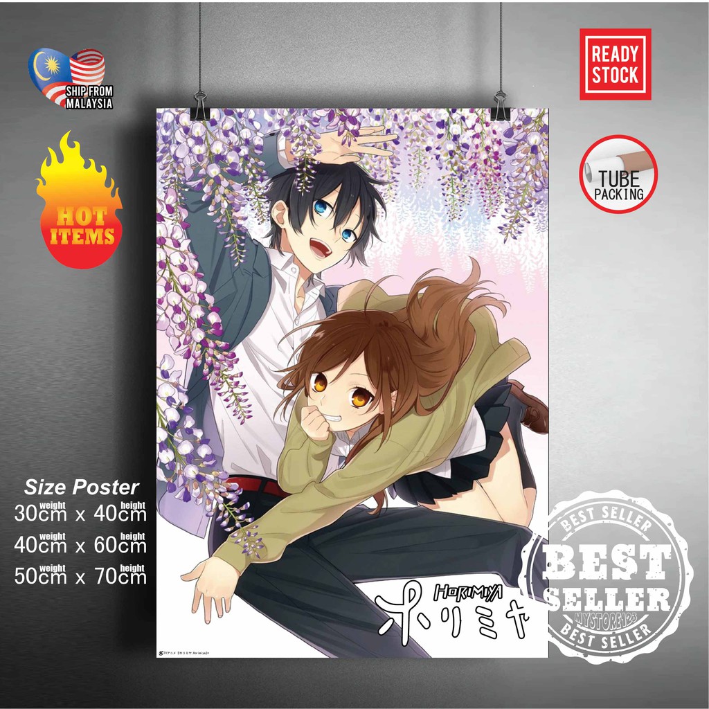 (READY STOCK)Horimiya Miyamura & Hori poster | ART POSTER WALL DECO ...