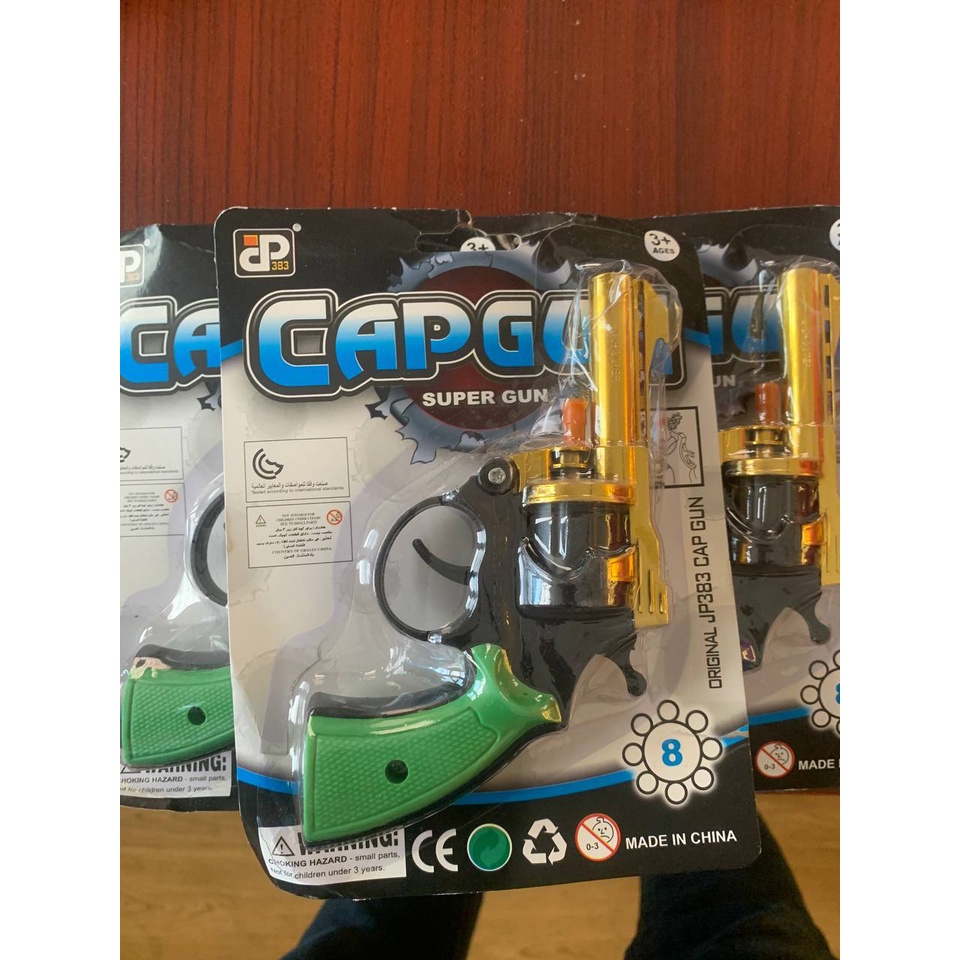 Big 8 Shot Hand Gun Toy + Plastic Disc Cap (72 shot) > Old Toys 8 Shot ...