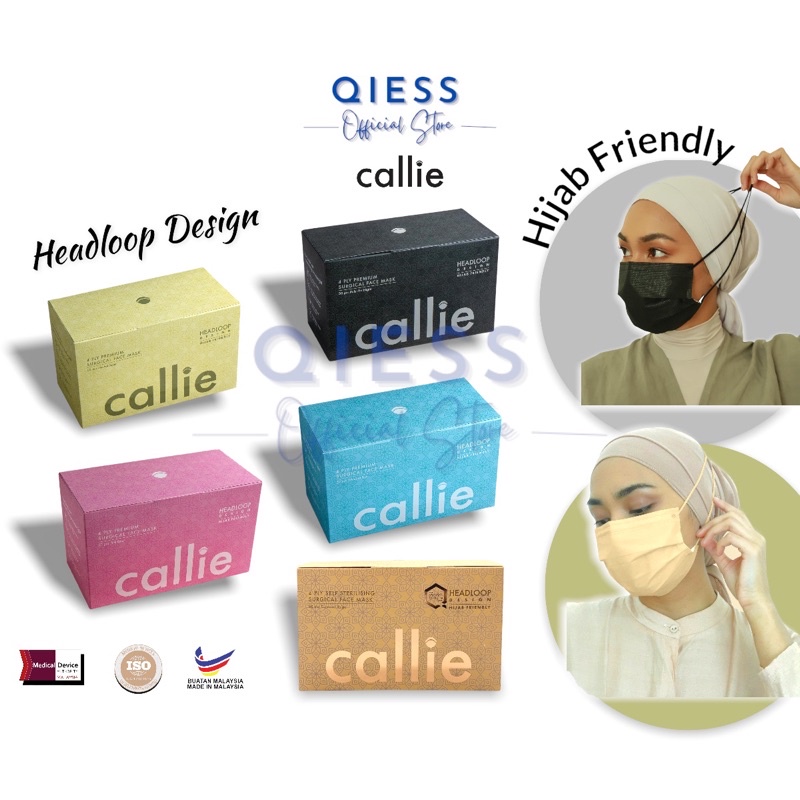 CALLIE 4 Ply Quantum Series Hijab Head Loop Design Self Sterilizing ...