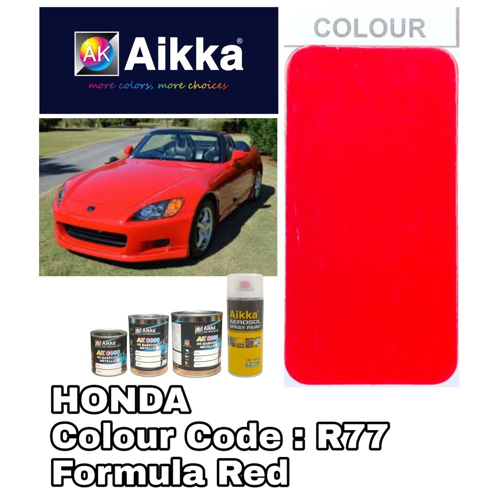 HONDA R77 FORMULA RED - Aikka Oem Factory Colour | Shopee Malaysia