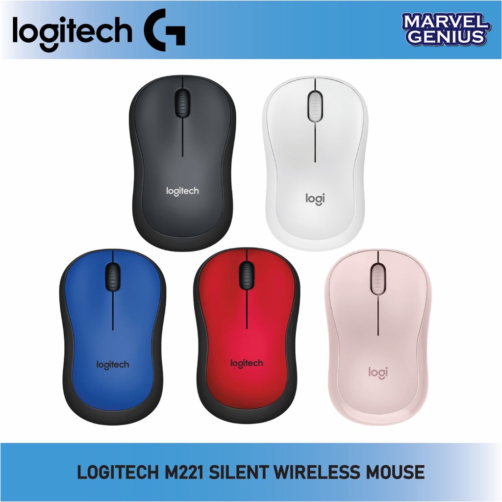 PC MOUSE I Logitech M221 SILENT Wireless Mouse - Silent, comfortable ...