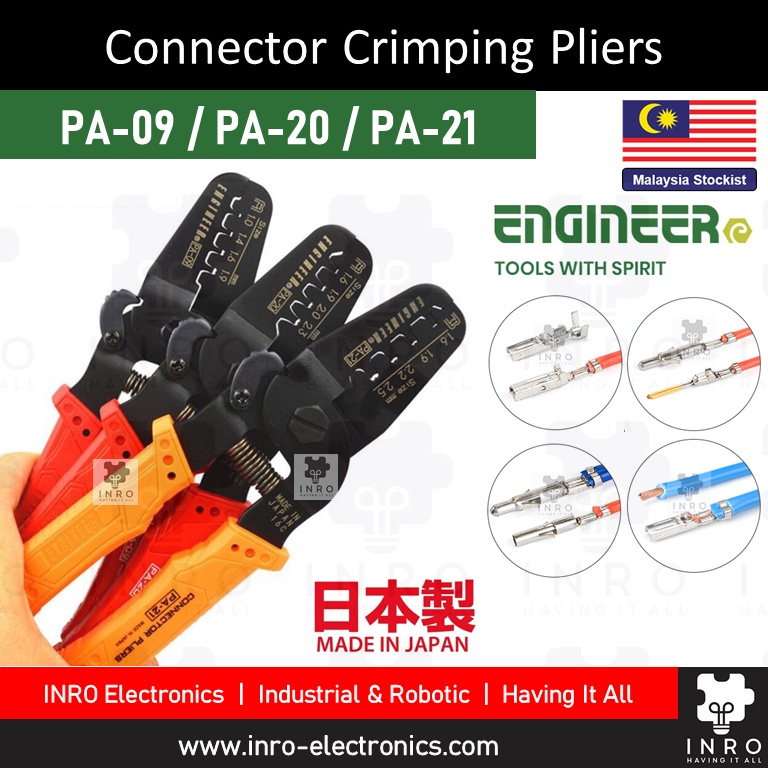 Connector Crimping Pliers, Crimping Tool, Japan Engineer PA series, PA-09 / PA-20 / PA-21 ...