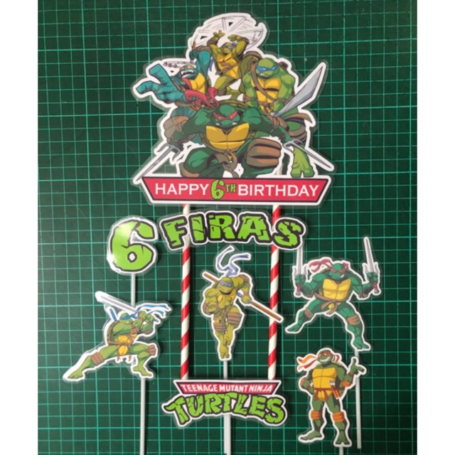NINJA TURTLES CAKE TOPPER | Shopee Malaysia