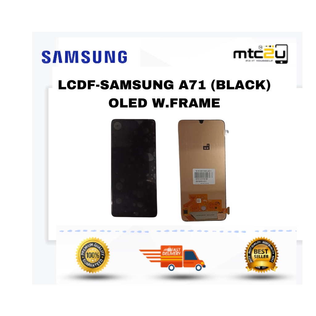 LCDF-SAMSUNG A71 (BLACK) OLED W.FRAME/LCDF-SAMSUNG A71 (HITAM) OLED ...