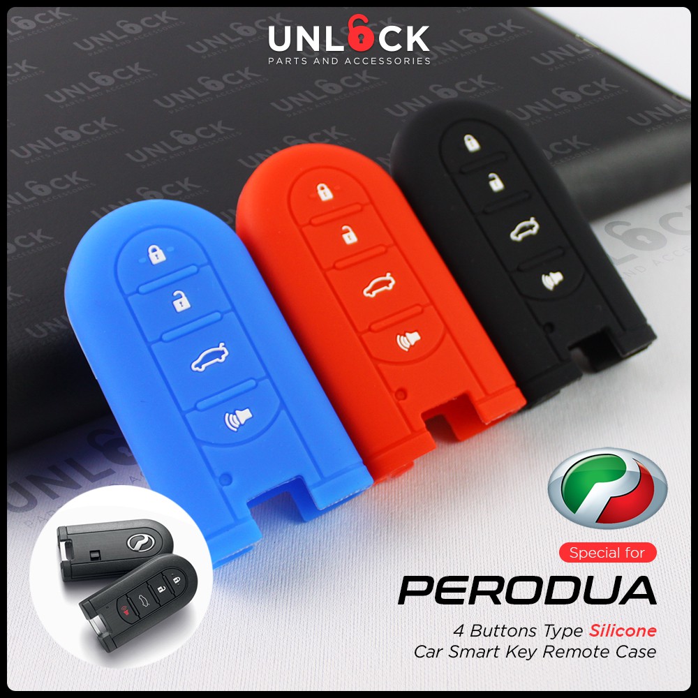 UNLOCK🔓Perodua Bezza / All-New Myvi / Aruz 4 Buttons Silicone Keyless ...