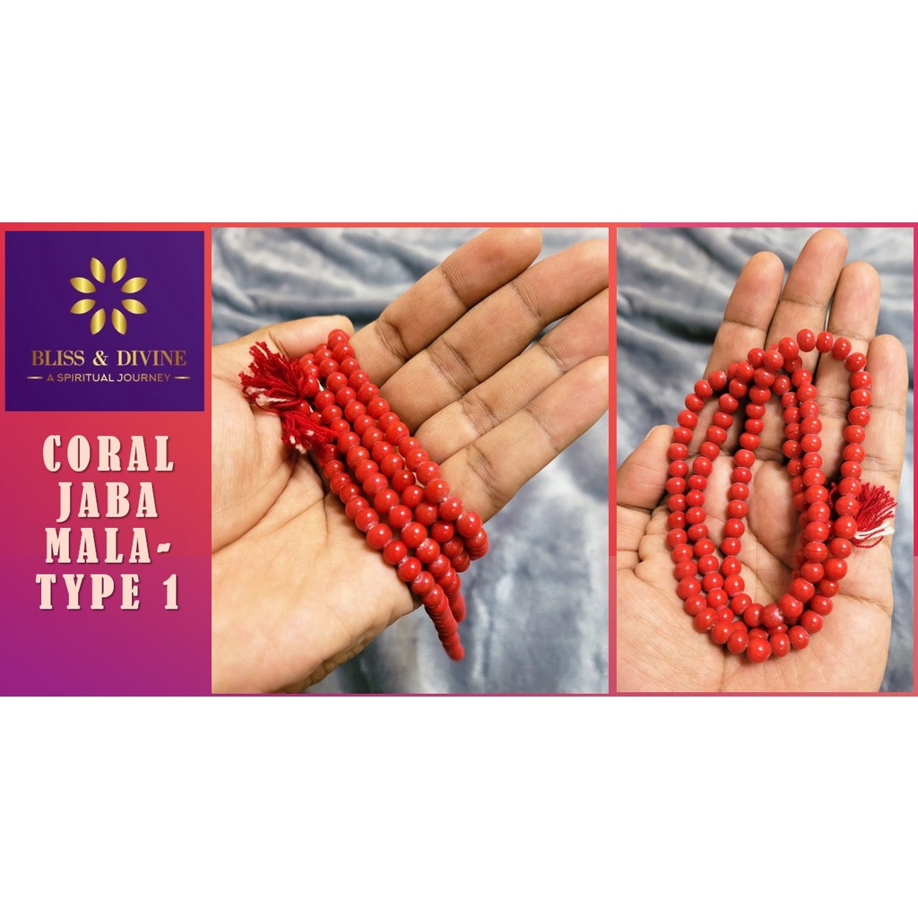 Original Coral Jaba Mala (108 Beads) | Shopee Malaysia