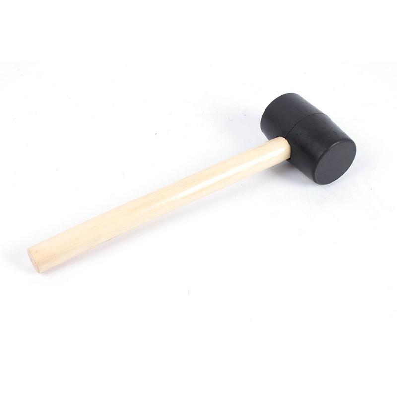 RUBBER MALLET HAMMER BLACK with WOOD HANDLE / HAMMER GETAH 200GRAM ...