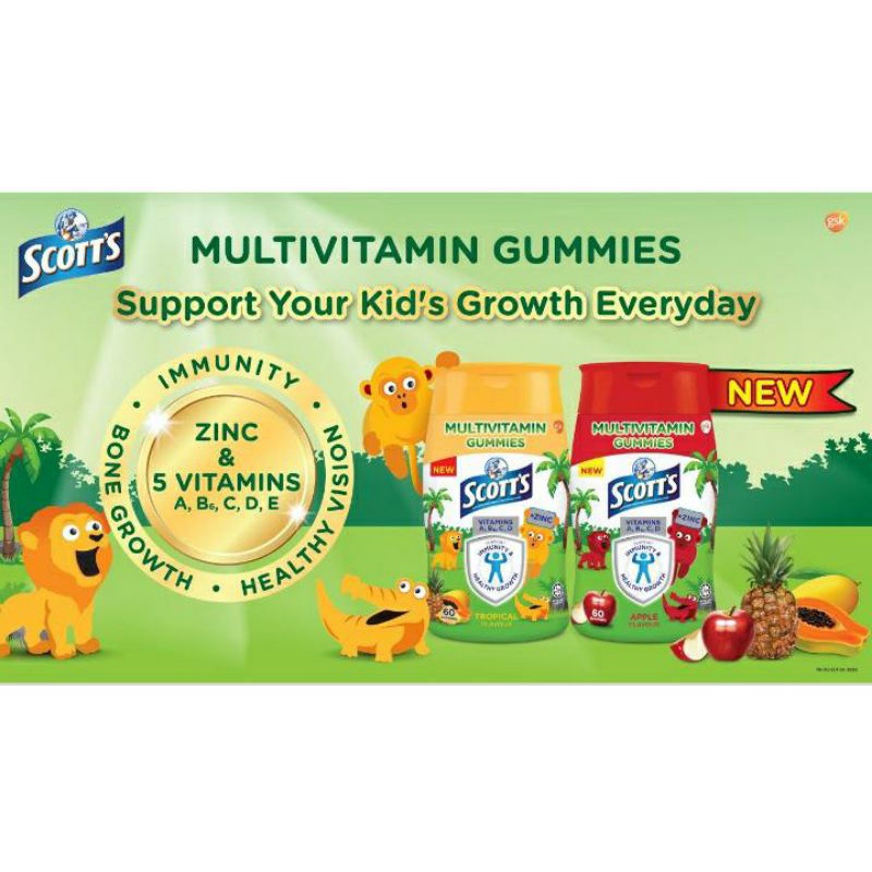 SCOTT'S GUMMIES DENGAN MULTIVITAMIN,60S | Shopee Malaysia