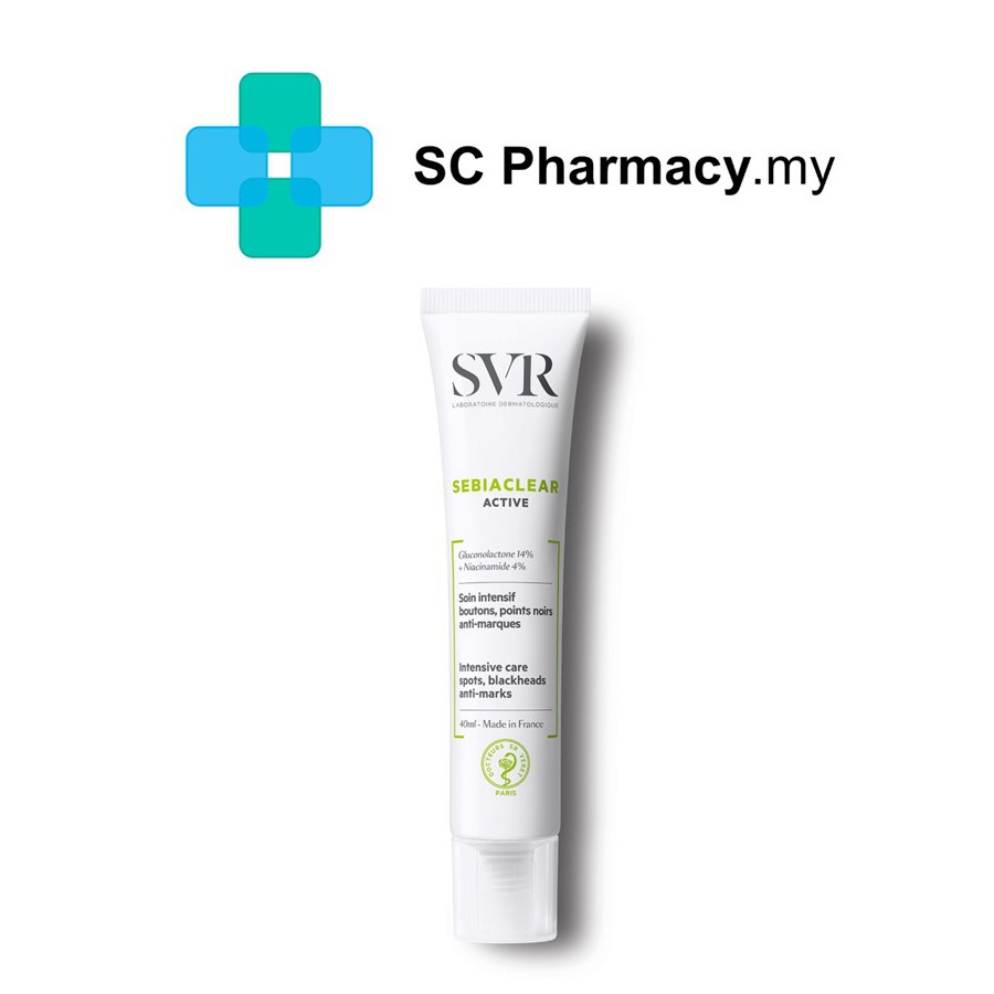 SVR Sebiaclear Active Gel 40ml for Acne prone Skin, Anti Acne Anti ...