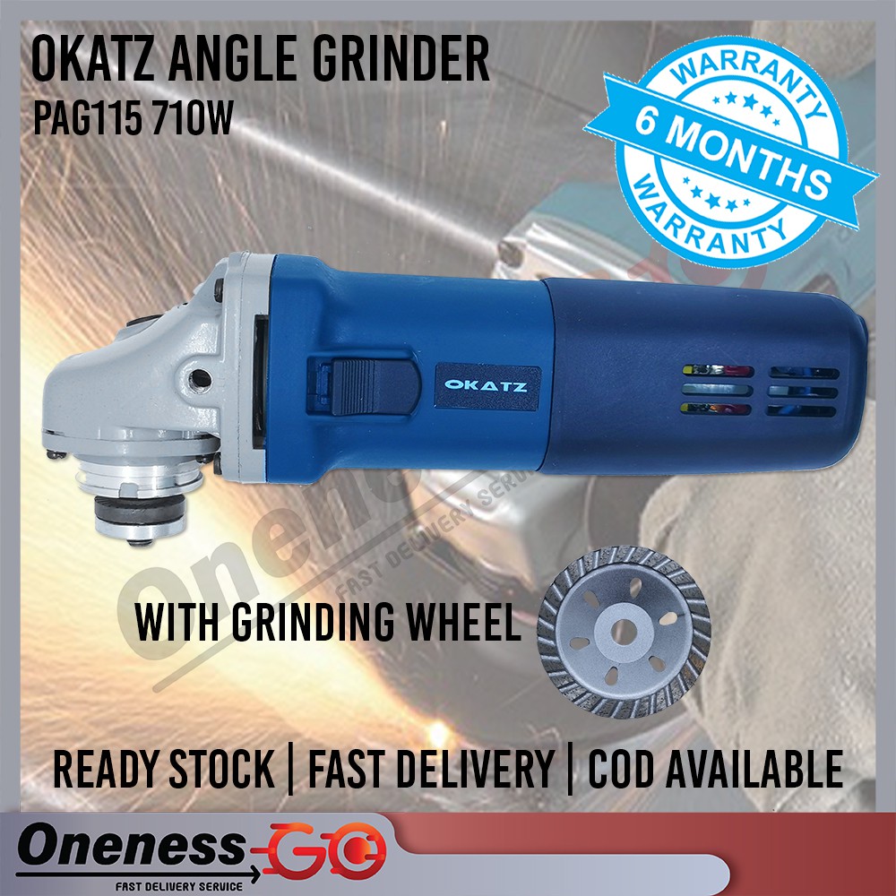 Grinde Okatz 710W (4 ) 115mm Variable Speed Control Angle Grinder ...