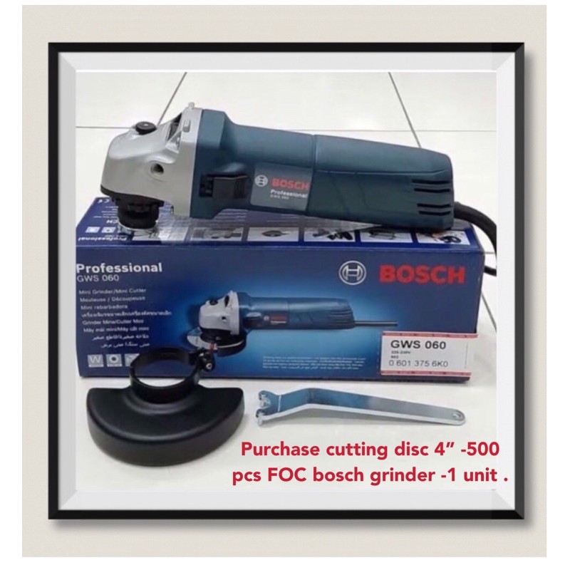 [Offer] Purchase Cut off wheel 500 pcs foc Bosch angle grinder 1 unit ...