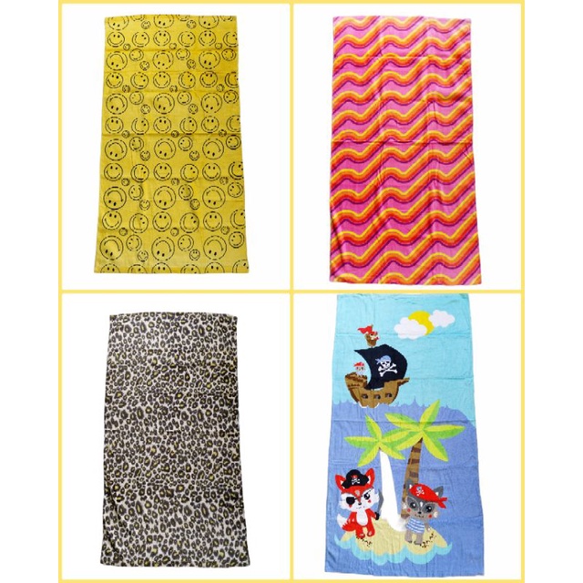 TUALA mandi kartun Towel cartoon 100% cotton kid baby (READY STOCK ...