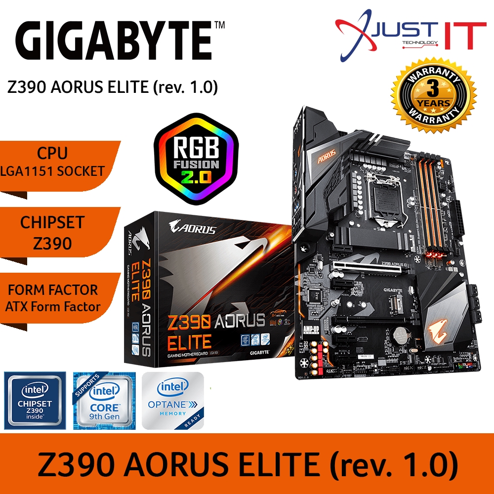 Gigabyte Aorus Z390 Elite Gaming Mainboard | Shopee Malaysia