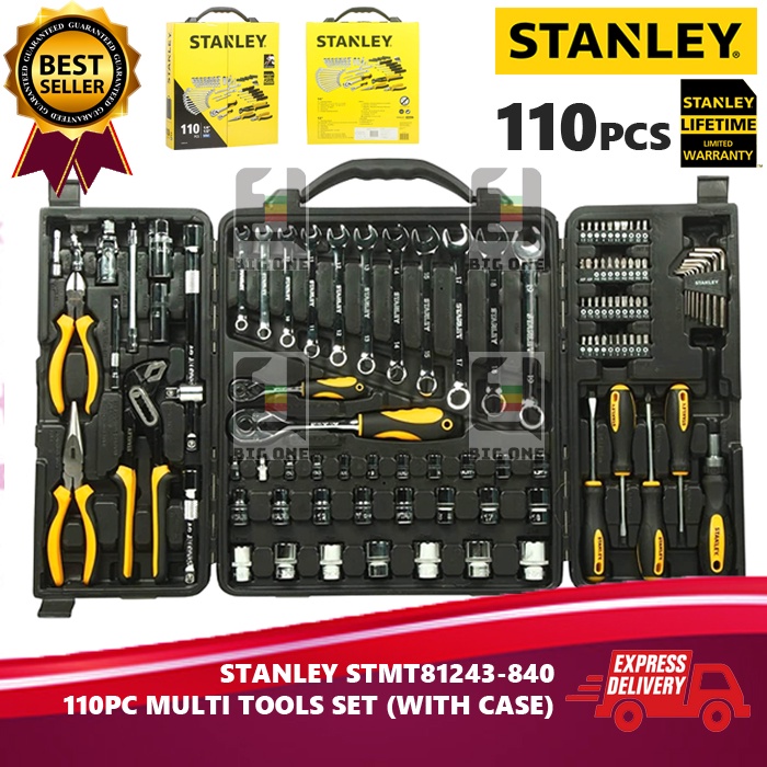 (110PCS) STANLEY STMT81243-840 MULTI TOOLS SET COMBINATION SPANNER ...