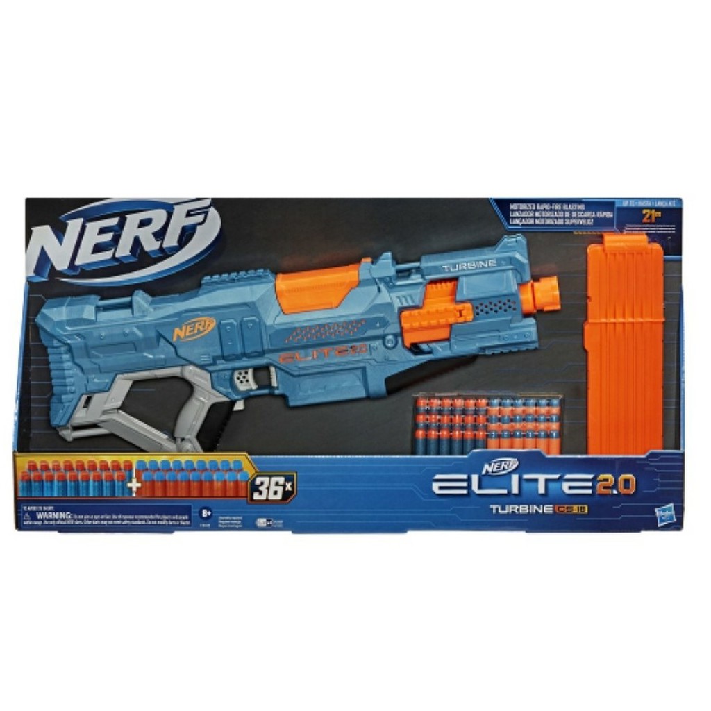 NERF Original Elite 2.0 Turbine Cs-18 Motorized Blaster | Shopee Malaysia