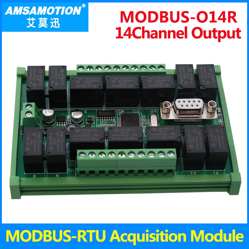 MODBUS-RTU 14 WAY Digital Relay Output Acquisition Module RS485 ...