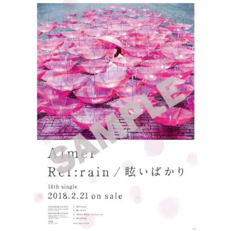 [Size B2] Aimer - Ref:rain Refrain Poster | Shopee Malaysia