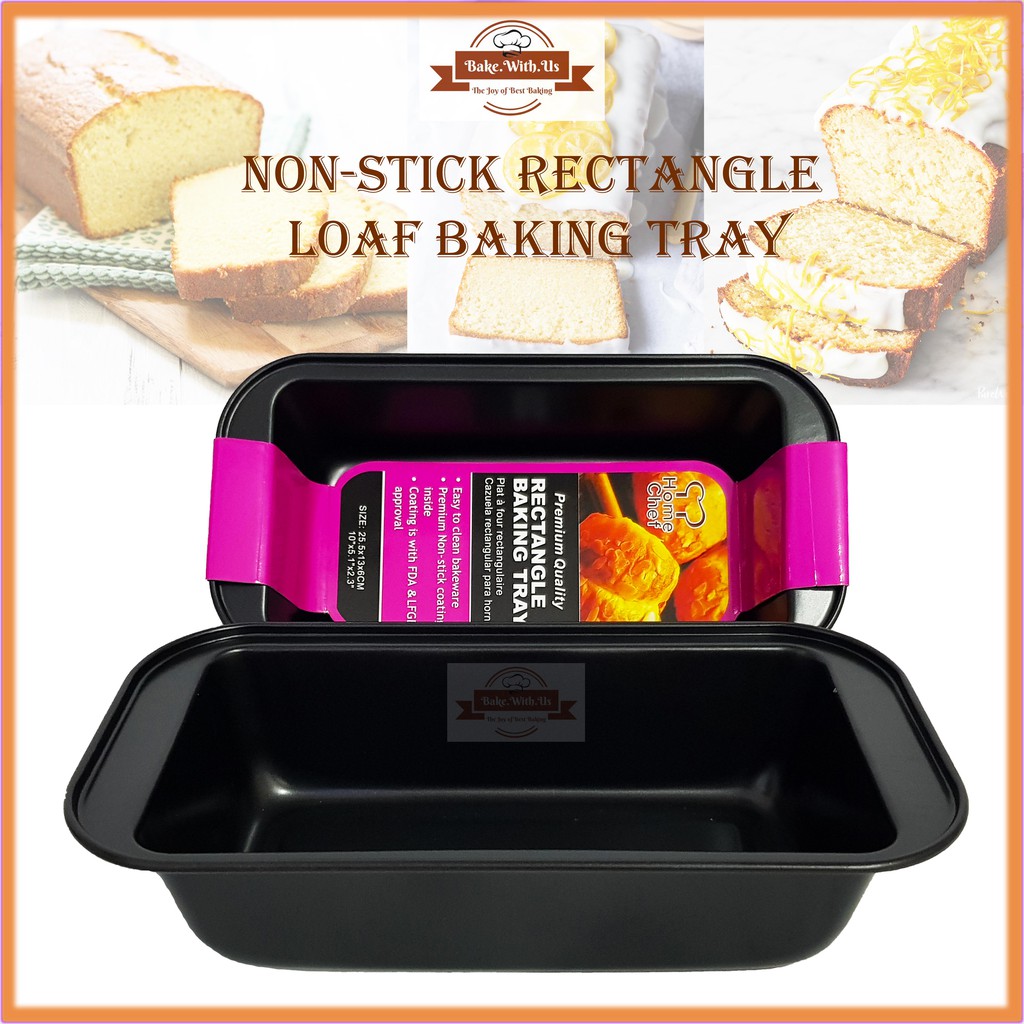 Non-Stick Rectangle Loaf Cake Baking Tray Pan / Loaf Cake & Bread Mould ...