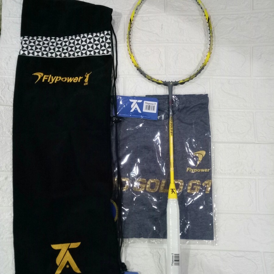 Flypower RIO GOLD G1 BADMINTON RACKET FREE T-SHIRT AND BAG | Shopee ...