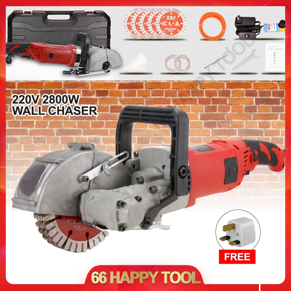 2800W 125mm 5" Inch Electric Wall Chaser Groove Cutting Machine Wall ...