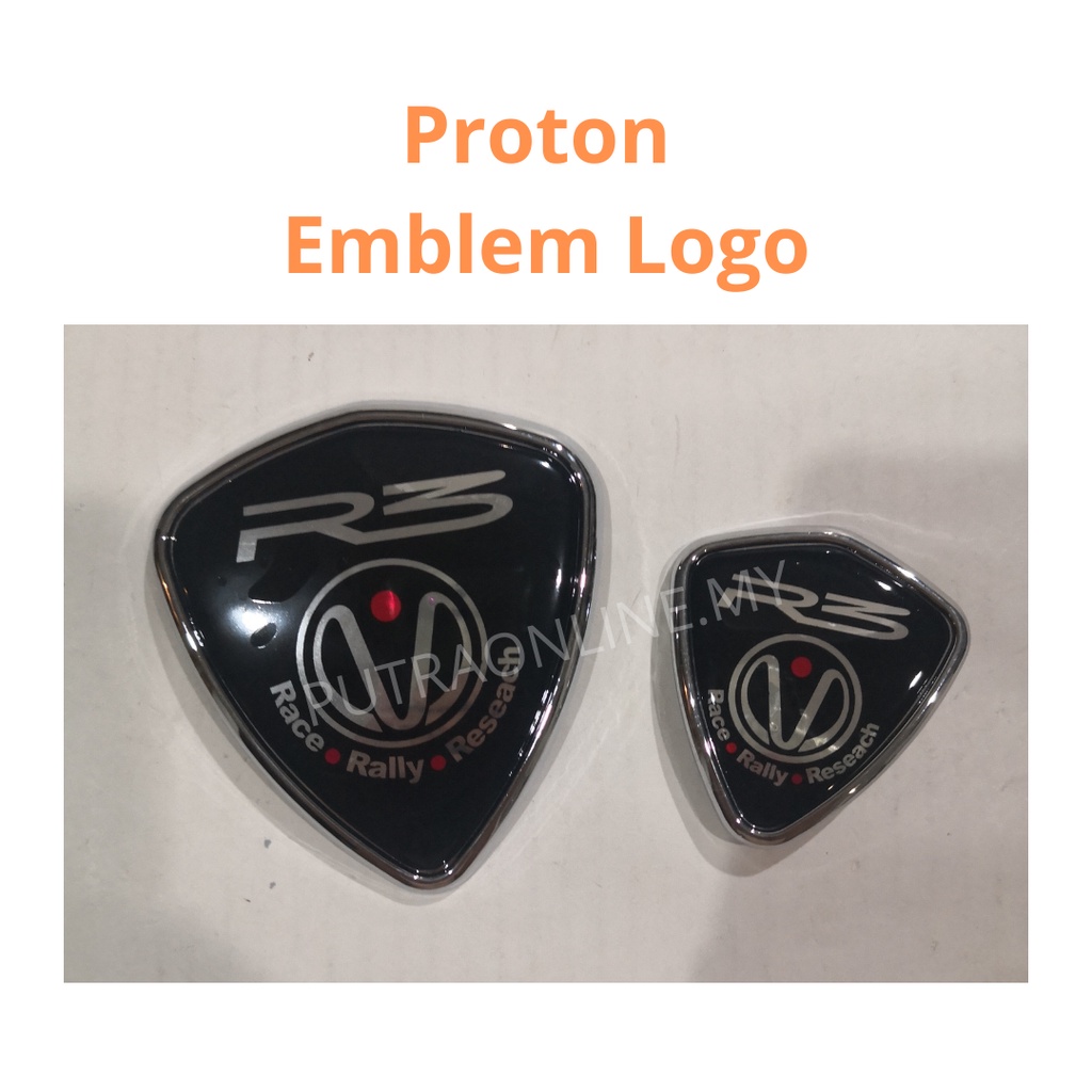 PROTON R3 LOGO EMBLEM SMALL LARGE SIZE FRONT REAR | Shopee Malaysia