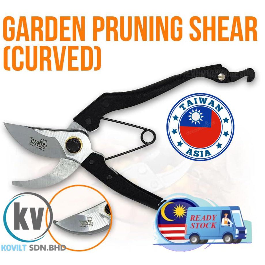 (Made In Taiwan)HEAVY DUTY TIGER PRUNING SHEARS CUTTER(K-808 ) | Shopee ...