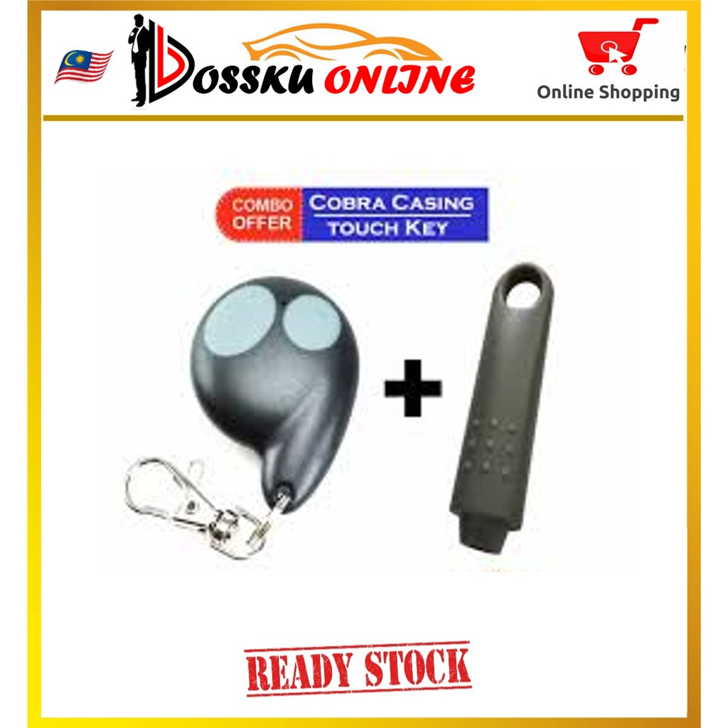 COBRA Car Alarm Remote Control Key Cover Case with Touch Key Case- Kia ...