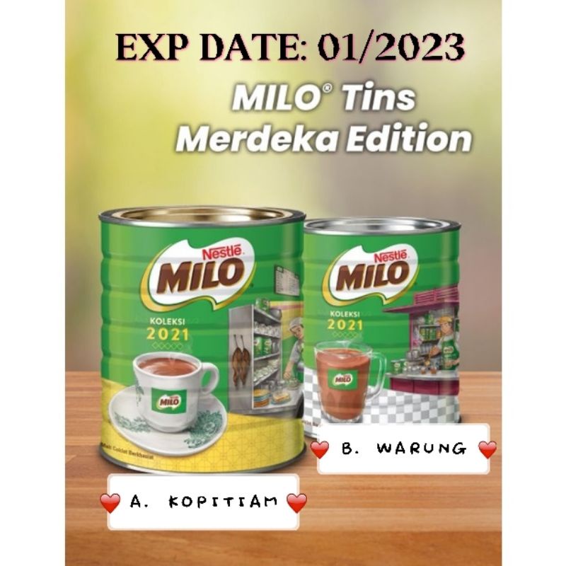 ⭐LAST SET PROMO⭐ MILO ACTIV-GO Merdeka Series 1.5kg Design A+B ...