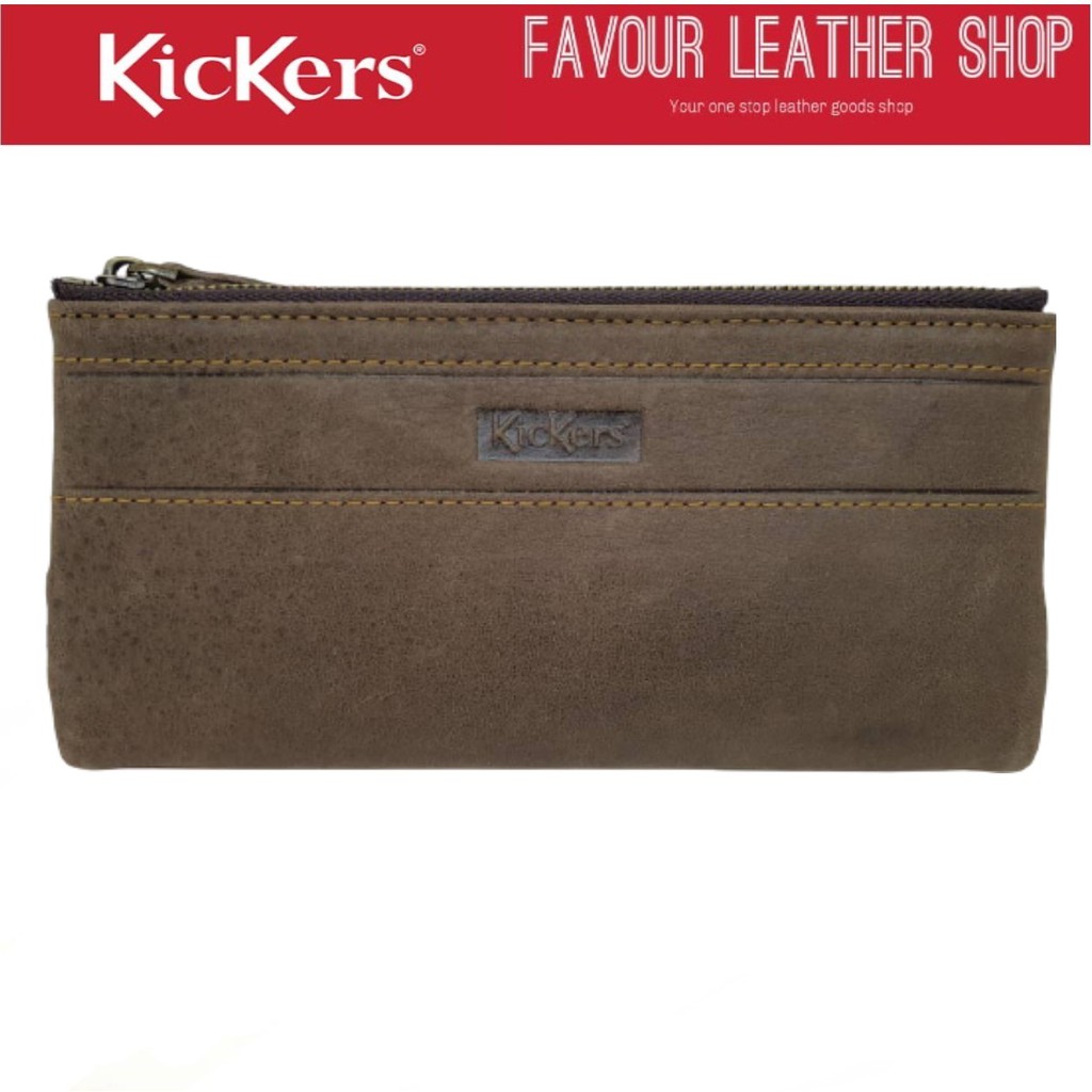 Kickers Genuine Leather Long Wallet With Dual-Zipper (KDOX-50806 ...