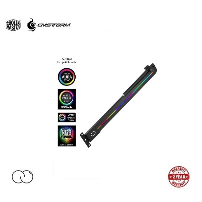 COOLER MASTER ELV8 Universal GPU Bracket with ARGB Lighting ...