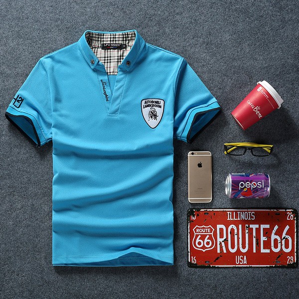 BPS47 Korea fashion Style Men Polo shirt Short Sleeve(3 Color) | Shopee ...