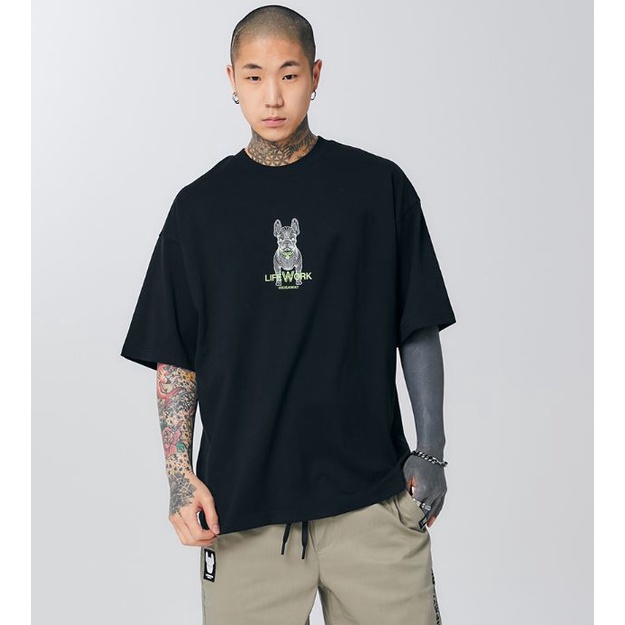 Lifework Hideaway Korea Small Dog Mid Short T-shirt (S0971) Unisex, 100 ...