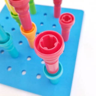 BOLEH Peg Board, Pegboard For Kids, Pegboard Toys, Fine Motor Skill ...