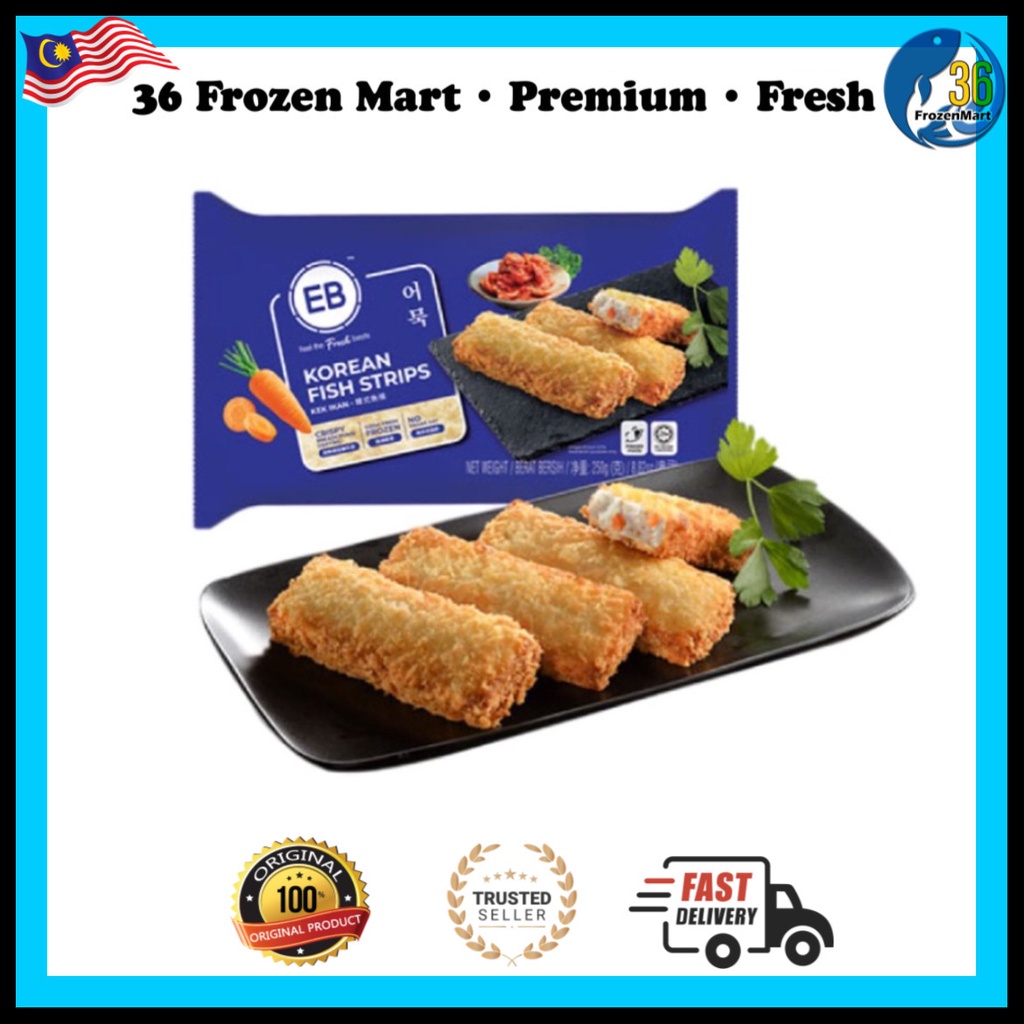 Halal EB Korean Fish Strips Frozen Food Frozen Seafood (5 Pcs/250g ...