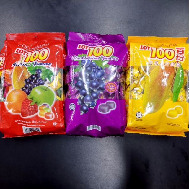 LOT100 980G SOFT GUMMY (ASSORTED / MANGO / BLACKCURRANT) LOT 100 JUMBO ...