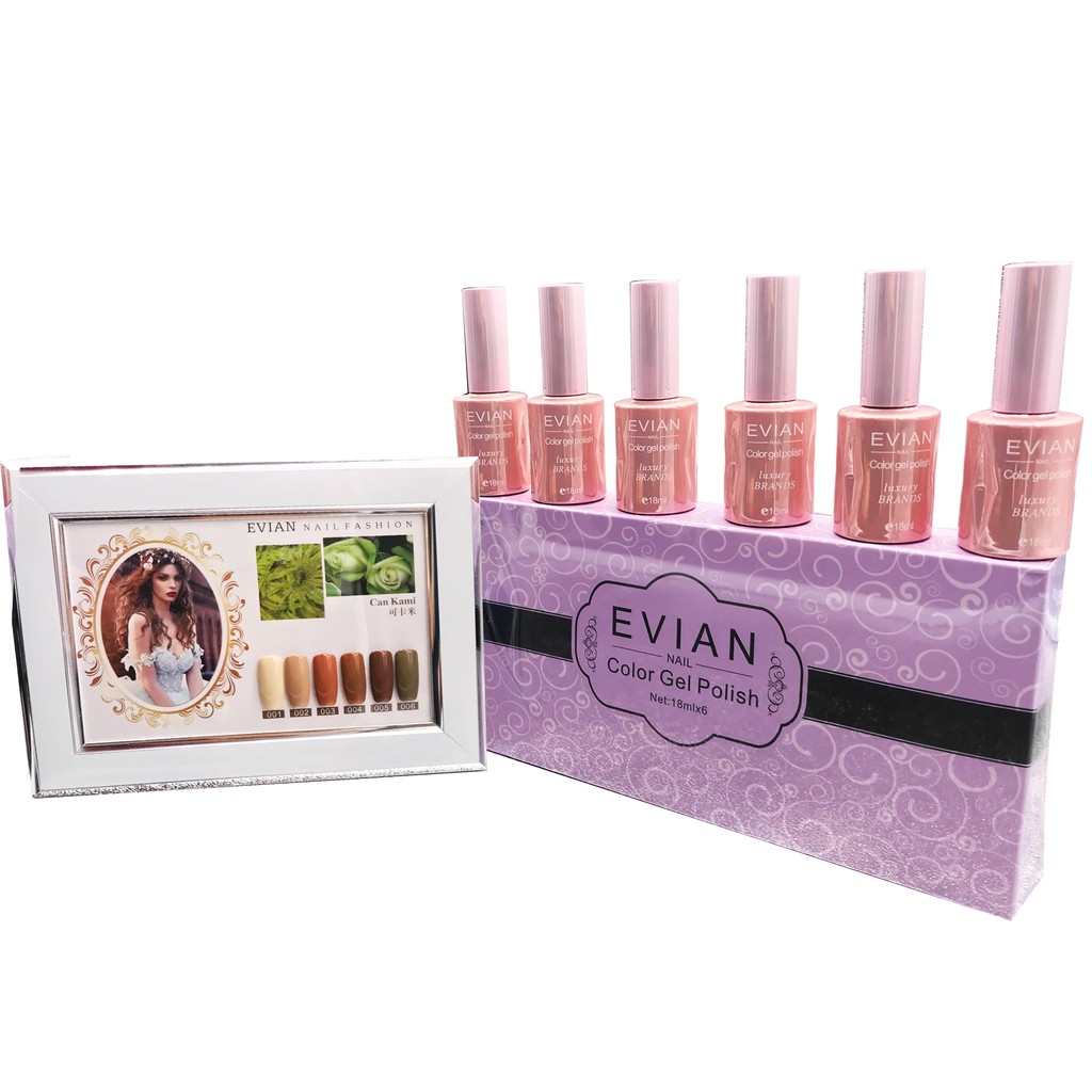 Evian Nail Color Gel Polish Colour Can Kami Set | Shopee Malaysia