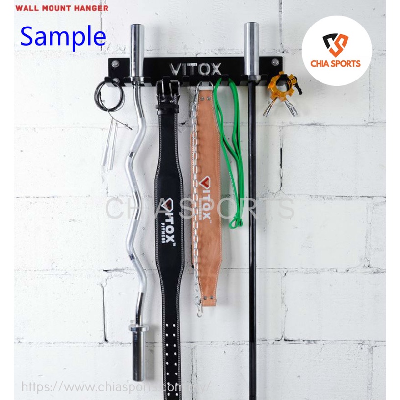 Vertical Wall Mounted Barbell Rack VITOX Storage Holder Hanger Weight ...