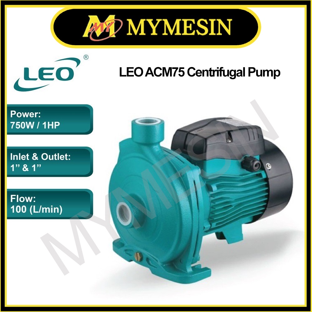 MY LEO AC75 / ACM75 Centrifugal Pump Water Pump Pam Air 1"x1" (1HP/750W) | Shopee Malaysia