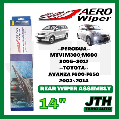 TAIHOAUTO AEROWIPER Rear Wiper Assembly Myvi Alza Avanza Innova Wiper ...