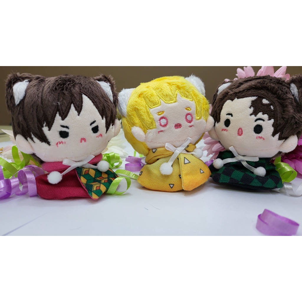 Cute Anime Demon Slayer Kimetsu no Yaiba Doll Plush keychain, Tanjiro ...