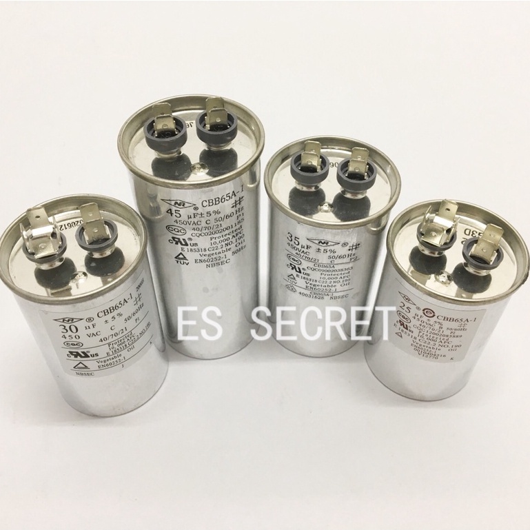 2Pcs Air Cond Capacitor For Samsung Daikin Sharp Panasonic Mitsubishi ...