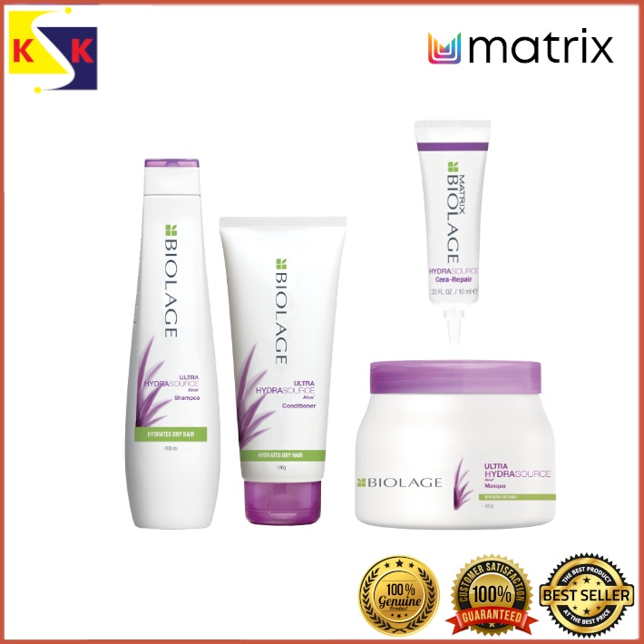 Matrix Biolage Ultra-Hydrasource Shampoo/Conditioner/Mask/Repair ...