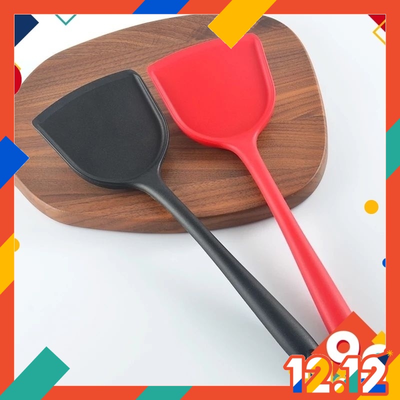 promotion 🔥🔥Silicone Non-stick Egg Fish Frying Pan Scoop Spoon Shovel ...