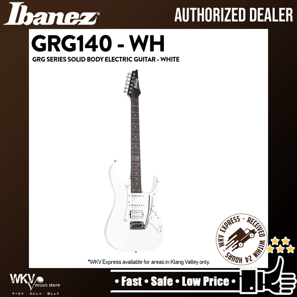 Ibanez GRG140 Electric Guitar - White (GRG140 - WH) | Shopee Malaysia
